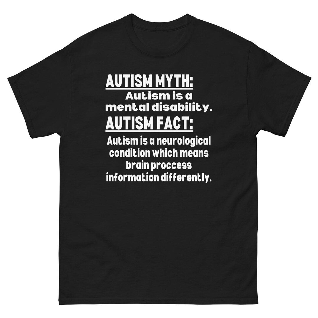 Autism Myth Vs Fact T-shirt: Neurodiversity Support, Pun Quote Gift - Etsy