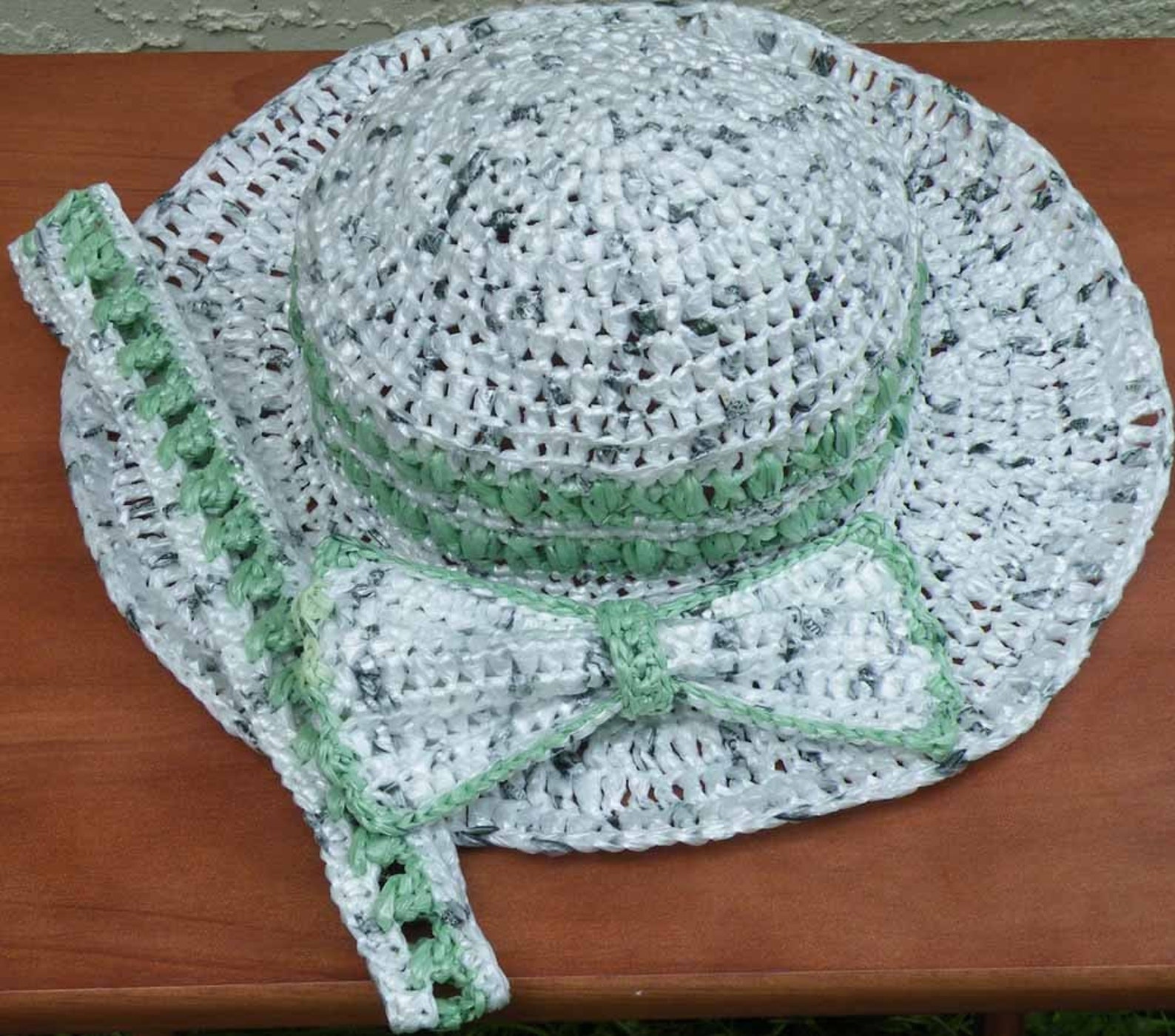 Plarn Hat Sun Hat With Wide Brim Crochet Pattern - Etsy