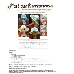 Plarn Hat Sun Hat With Wide Brim Crochet Pattern - Etsy