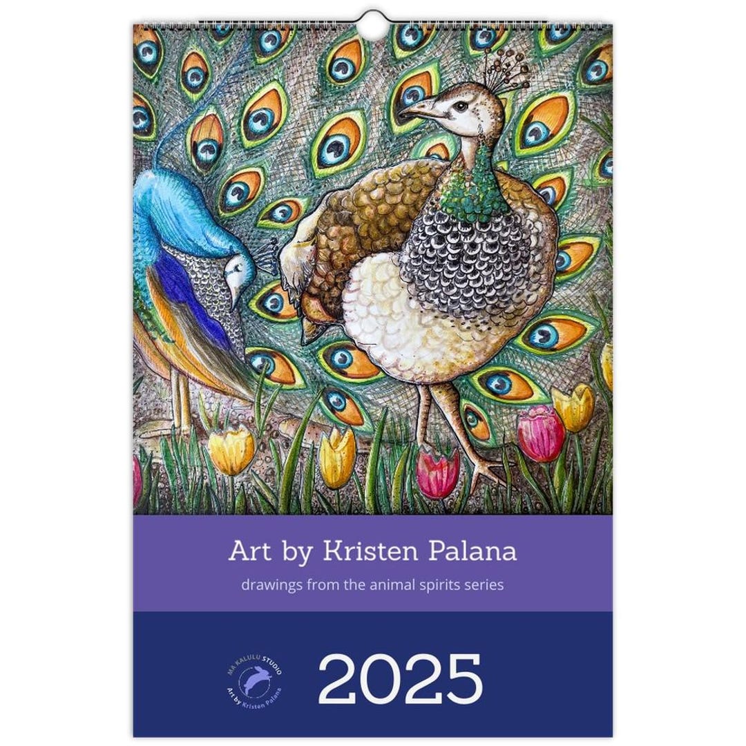 Animal Spirits US & CA Ledger Wall Calendar 2025 art by Kristen Palana ...