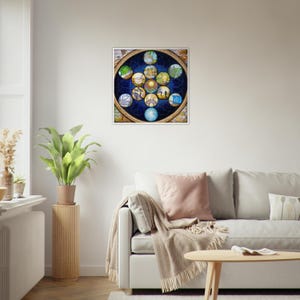Framed 17 Sustainable Development Goals Poster, Vision Sacred Geometry ...