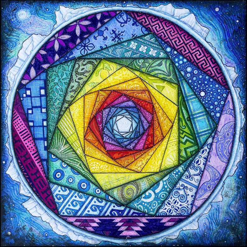 Sacred Spiral Digital Download, Printable Art Symbolizing Growth ...