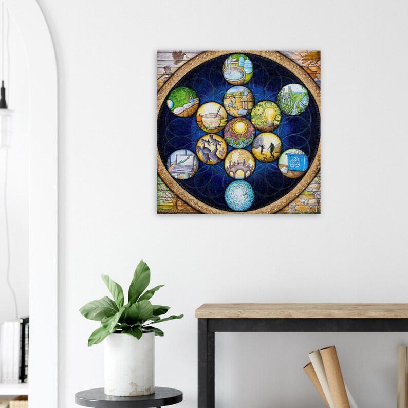 17 Sustainable Development Goals Poster, Vision Art Print, Museum ...