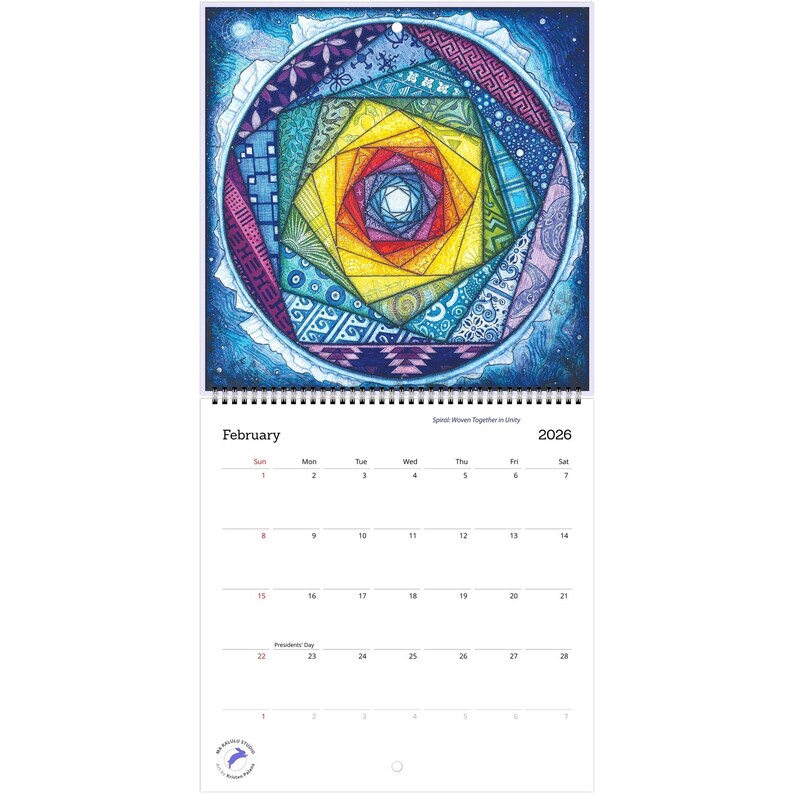 Sacred Geometry and Healing Symbols 2026 Square Wall Calendar (USA & CA ...