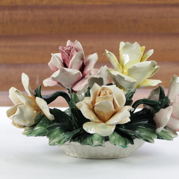 Capodimonte Flower Basket - Etsy