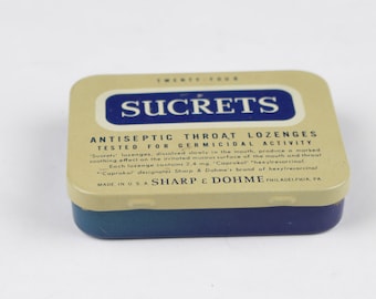 Vintage Lozenges Tin - Etsy