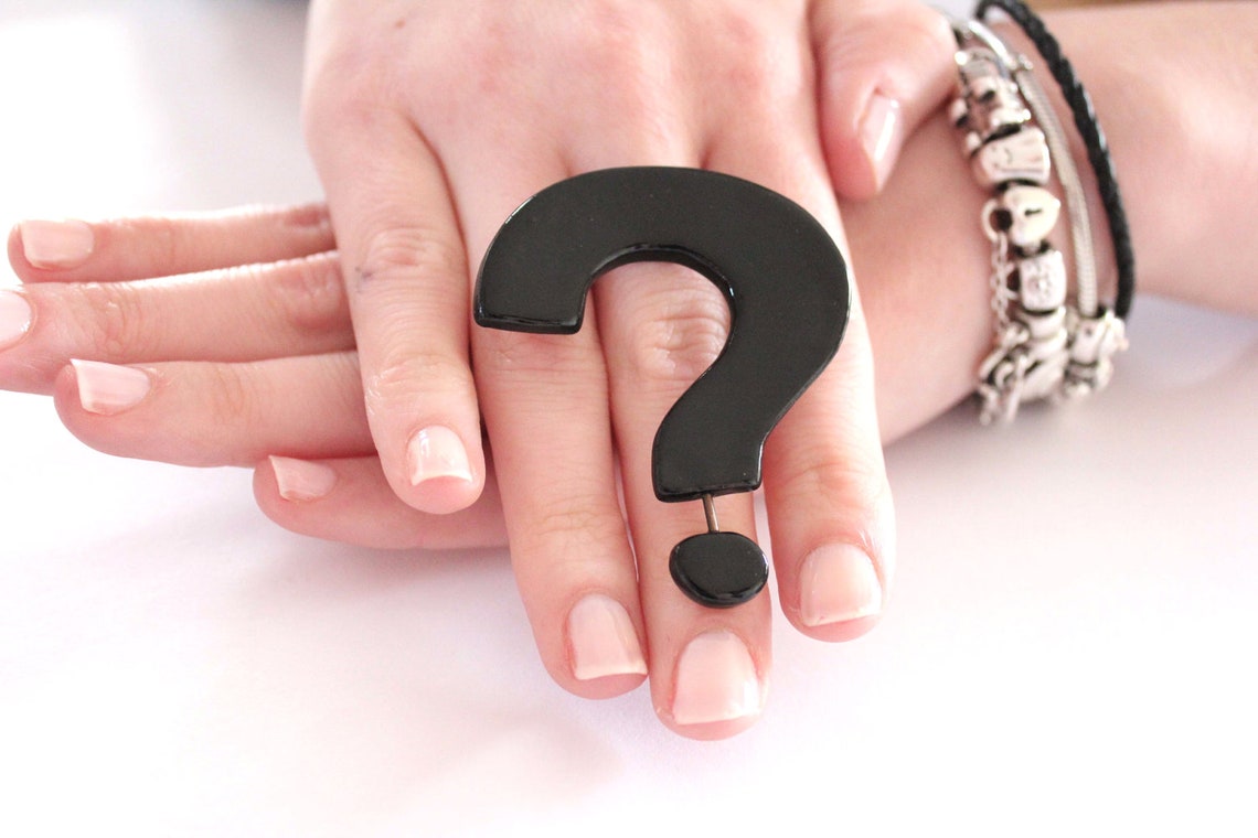 Symbol Ring Question Mark Ceramic Ring Ceramic Jewelry - Etsy