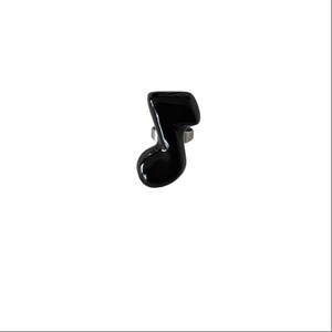 Music Note Ring, Ceramic Ring, Black Ring, Ceramic Jewelry, - Music ...