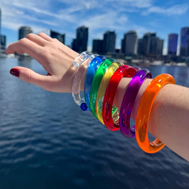 Acrylic Bracelet - Etsy