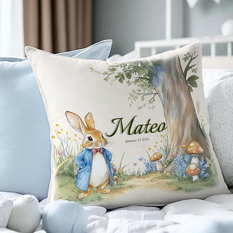 Rabbit Pillow - Etsy