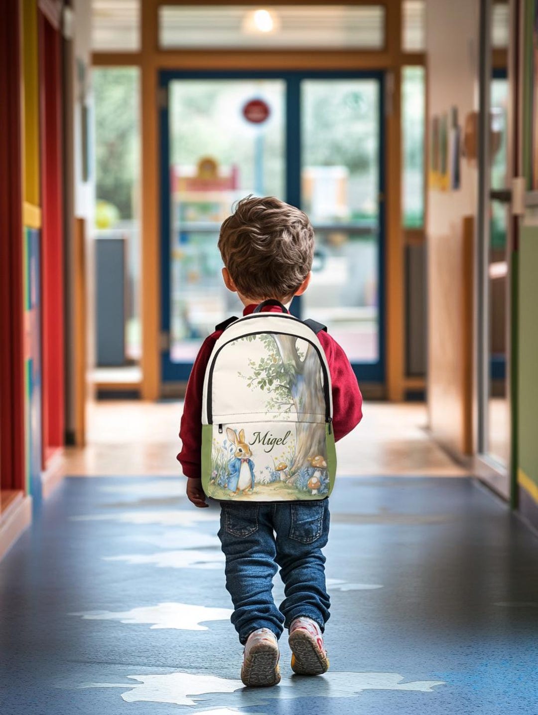 Custom Peter Rabbit Backpack – Personalized Kids’ School Bag | Name ...