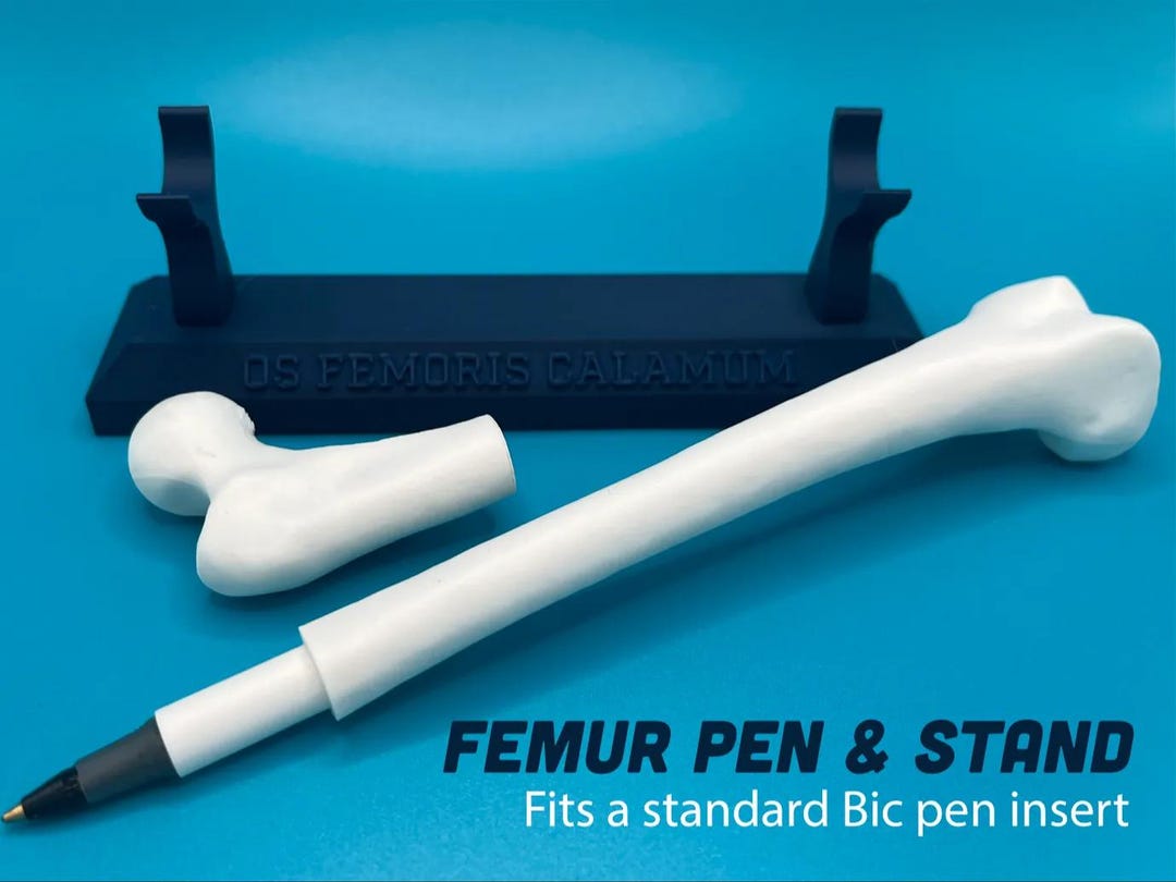 Femur Bone Pen, Anatomical Thigh Bone Pen, Unique Medical Gift - 3D ...