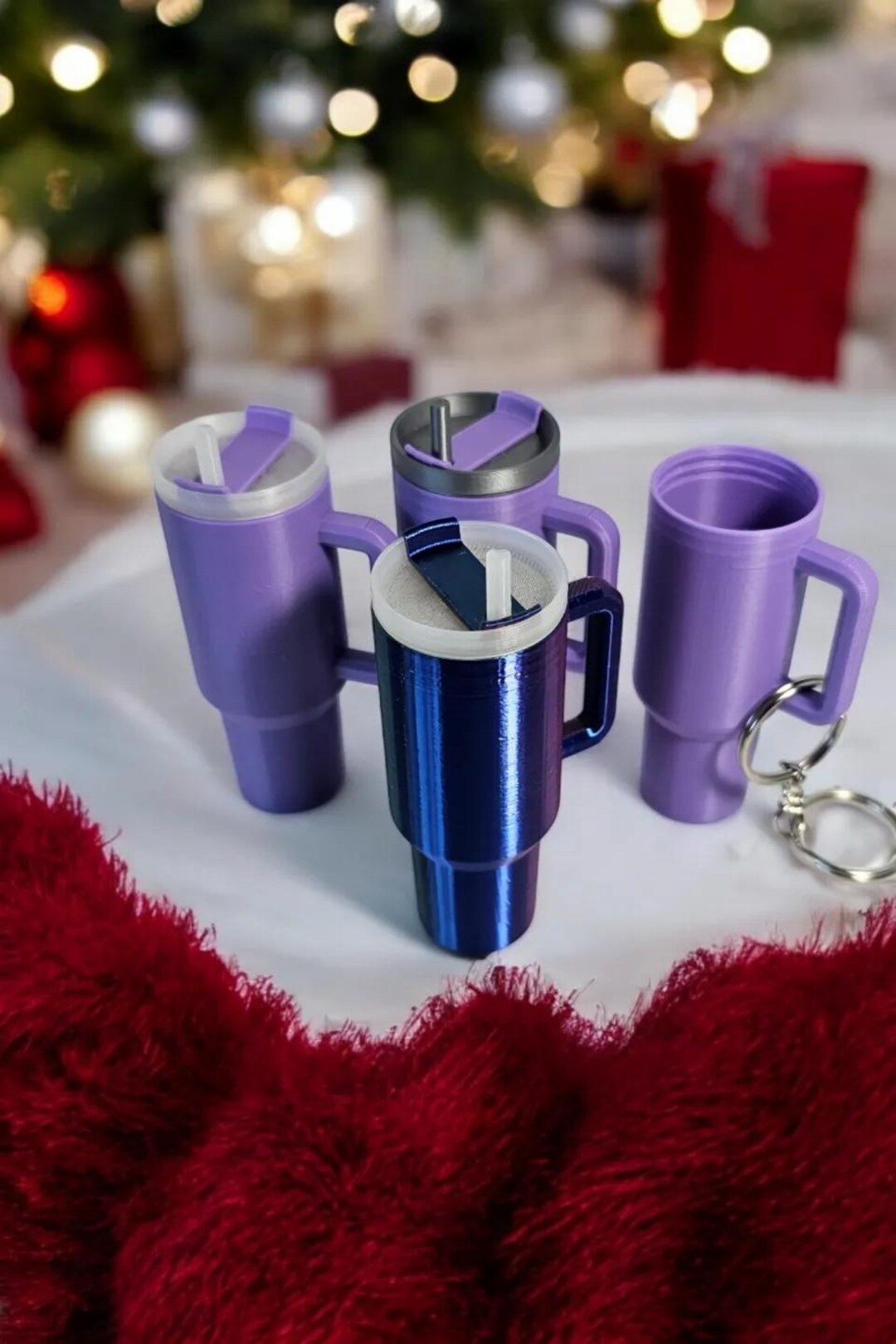 Tumbler Keychain With Screw-off Lid - Tiny Storage Accessory - 3D ...