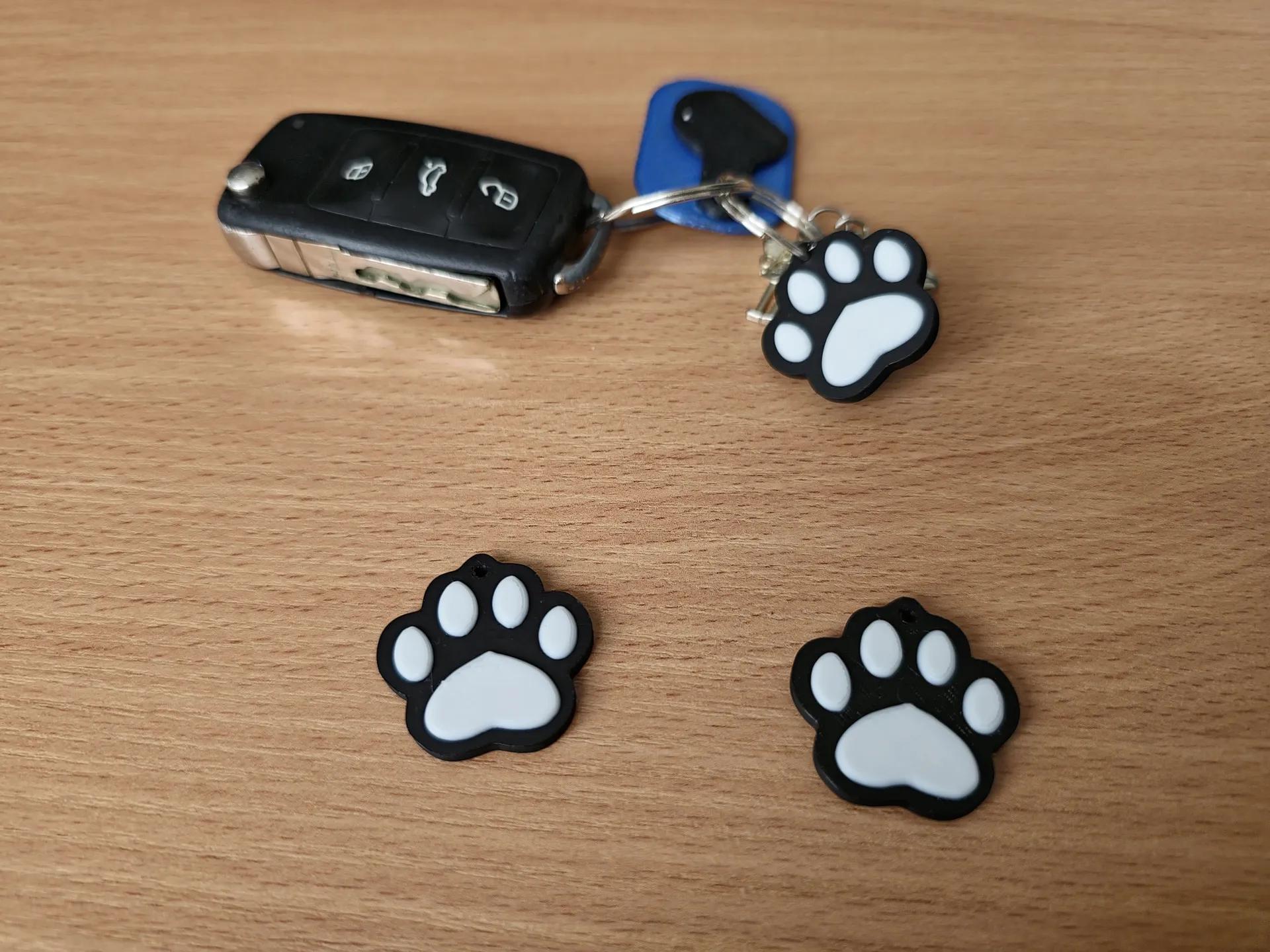 Animal Paw Keychain – 3D Print File for Bambulab A1 & A1 Mini, Cute and Stylish Accessory ...