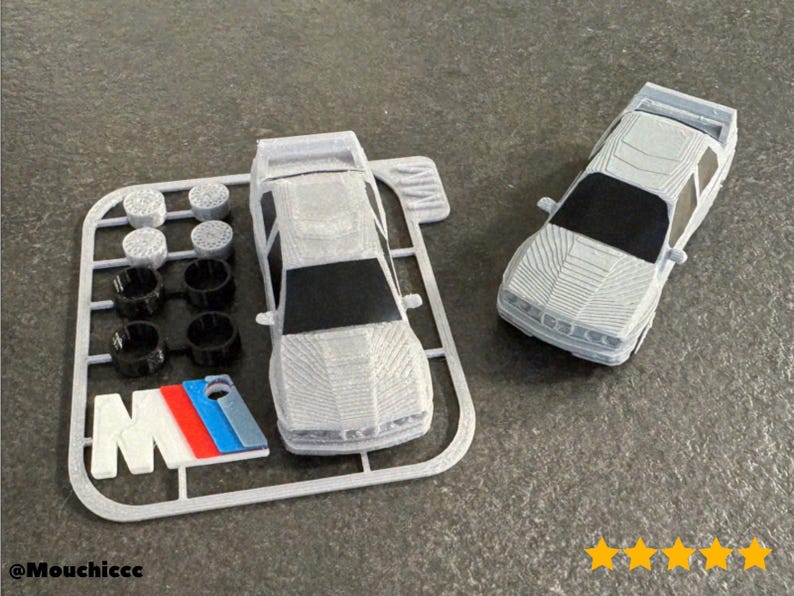 BMW E30 Kitcard, Classic Car Model, Snap-fit Collector Build - 3D ...