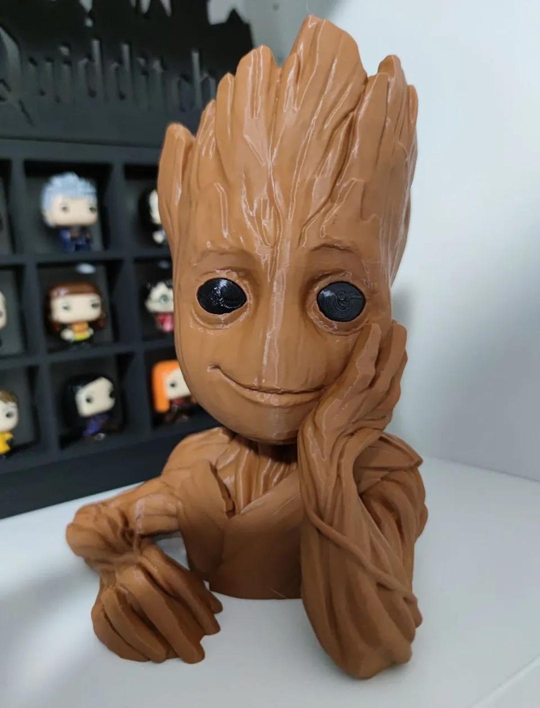 Groot Planter – 3D Print File for Bambulab A1 & A1 Mini, 17cm Cute ...