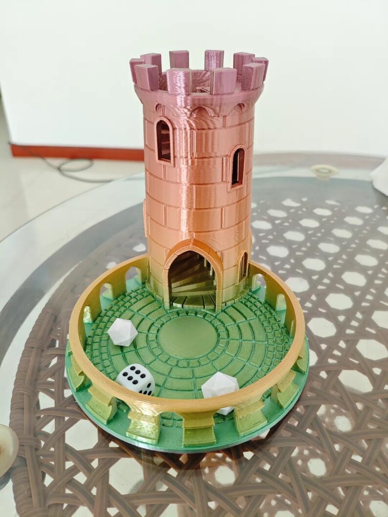 Dice Tower, Compact RPG Dice Roller, Tabletop Game Accessory - 3D ...