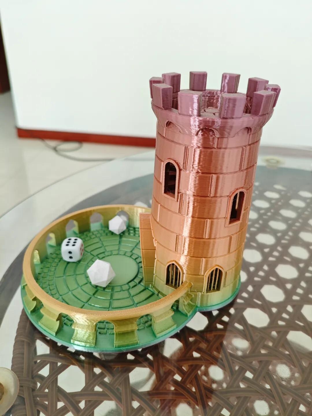Dice Tower, Compact RPG Dice Roller, Tabletop Game Accessory - 3D ...
