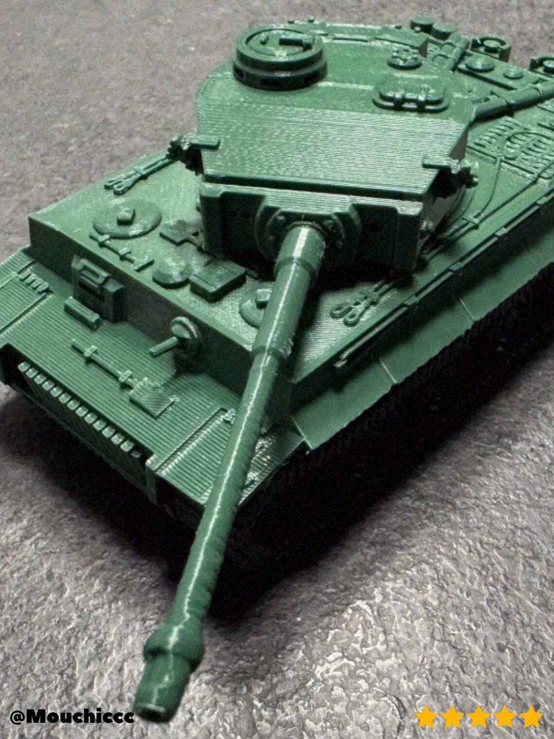 Panzerkampfwagen VI Tiger Tank Kitcard, 1:64 Scale WWII Model - 3D ...