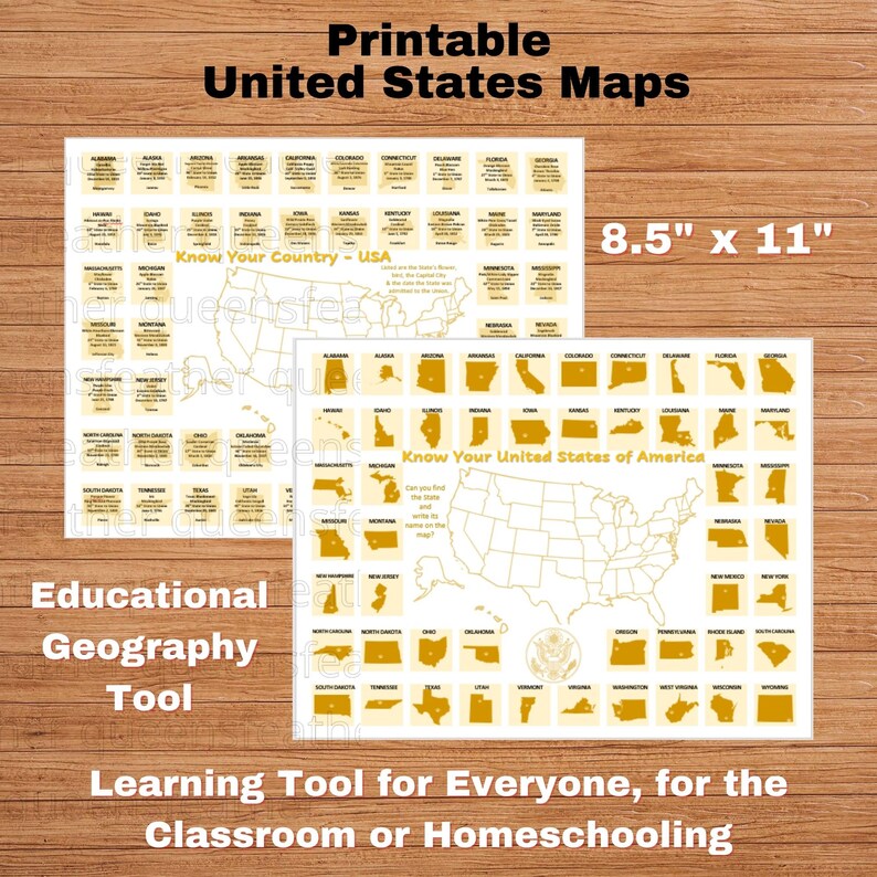 States and Capitals Activity, Printable United States Homeschool, Kids ...