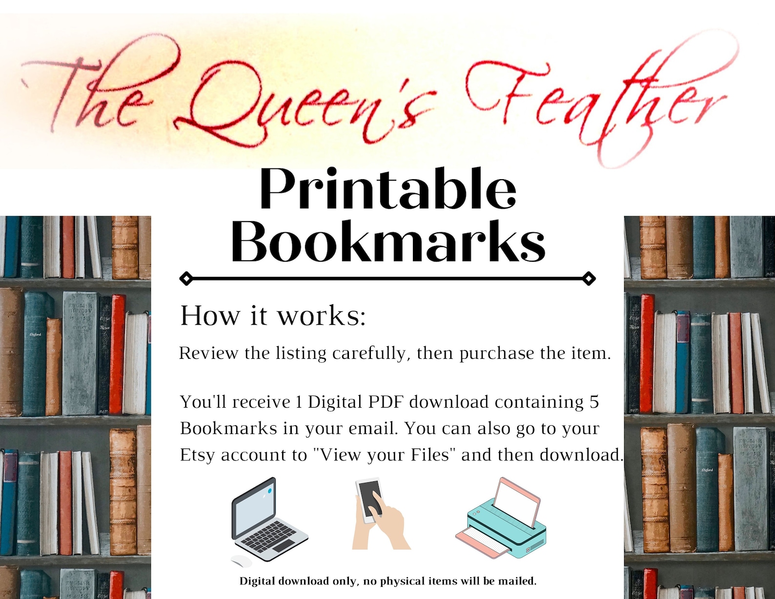 Printable Book Tracker Bookmark, Digital Bookmarks, Bookmarks for ...