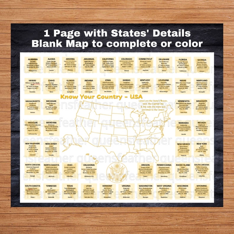 States and Capitals Activity, Printable United States Homeschool, Kids ...