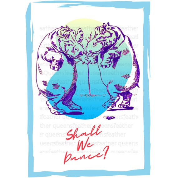 Dancing Hippos Animal Theme Party Animal Nursery Decor | Etsy