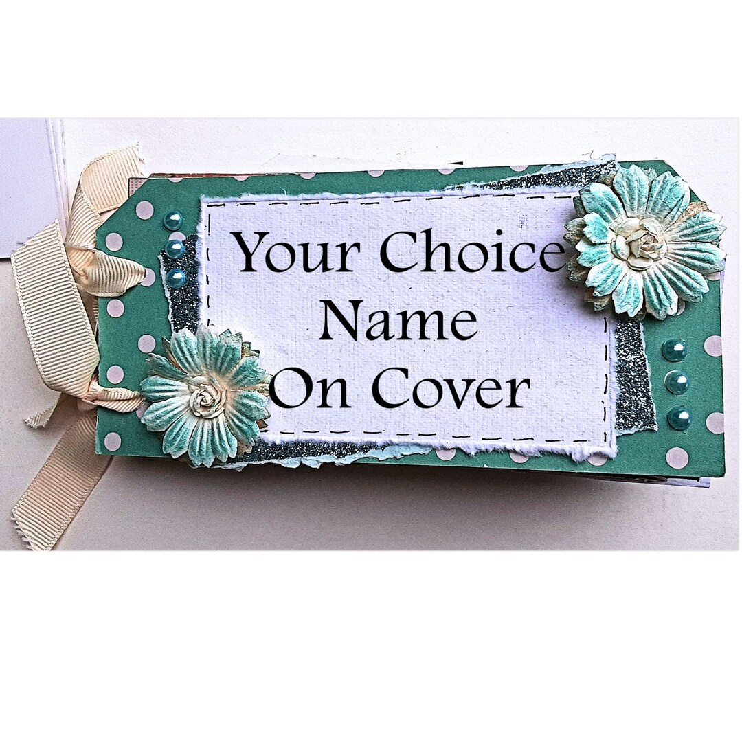 Personalized Mini Scrapbook, Selfies Mini Book, Personal Birthday and ...