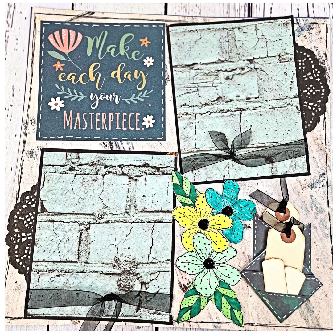 Graduation Scrapbook Page, 12 X 12 Scrapbook Page, School Memories Page ...