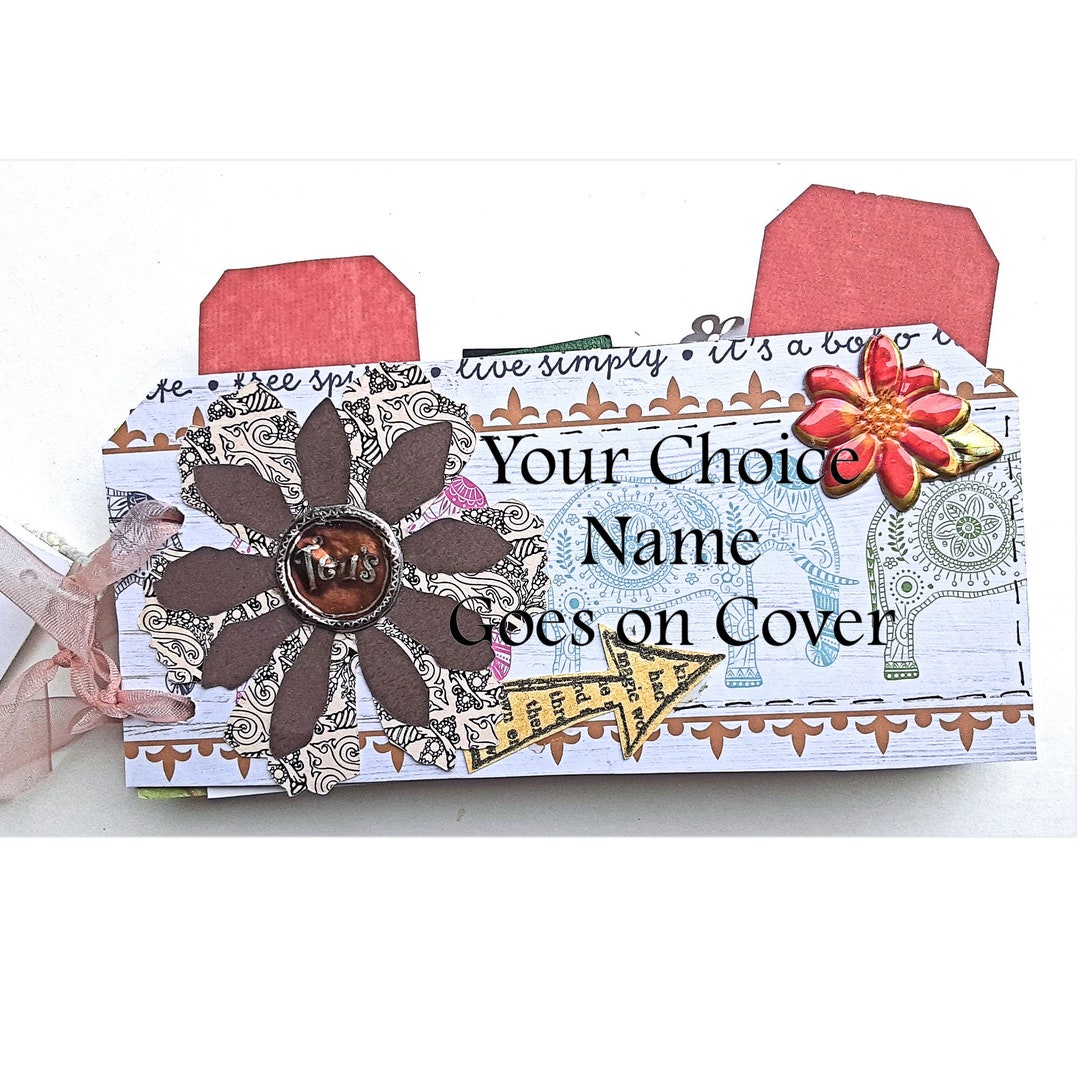 Personalized Mini Scrapbook, Selfies Mini Book, Personal Birthday and ...