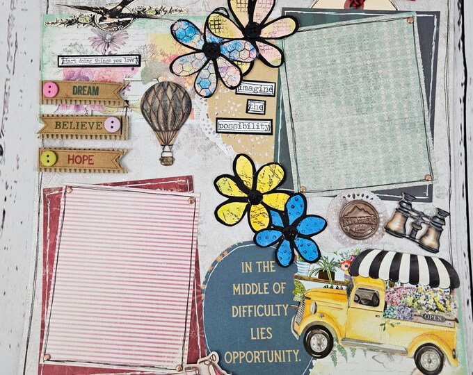 Graduation 12 X 12 Scrapbook Page, School, College, New Job, Premade ...