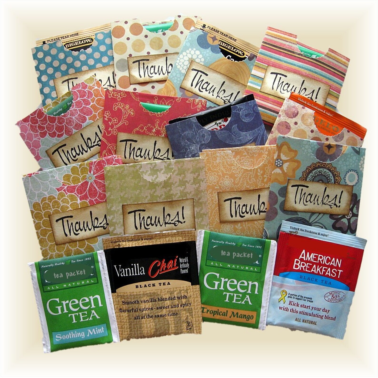 Tea Thank You Notes: Wedding & Party Favor Card Sets (set of 12) - Etsy