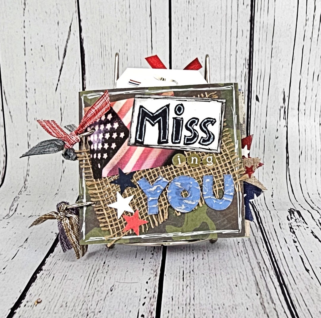 Customizable Military Mini Album, Male or Female American Hero, Premade ...