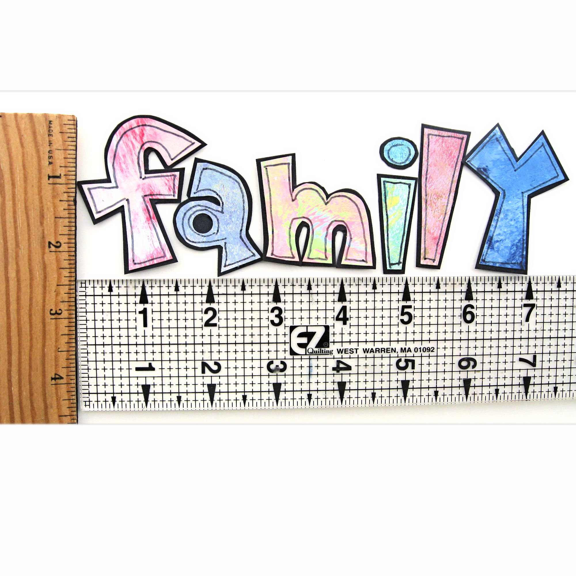 Family Life Painted Letters Customized Title, Scrapbook and Journal ...