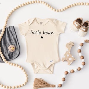 Little Bean Baby Onesie® – Cute Baby Onesie® – Minimalist Baby Bodysuit ...