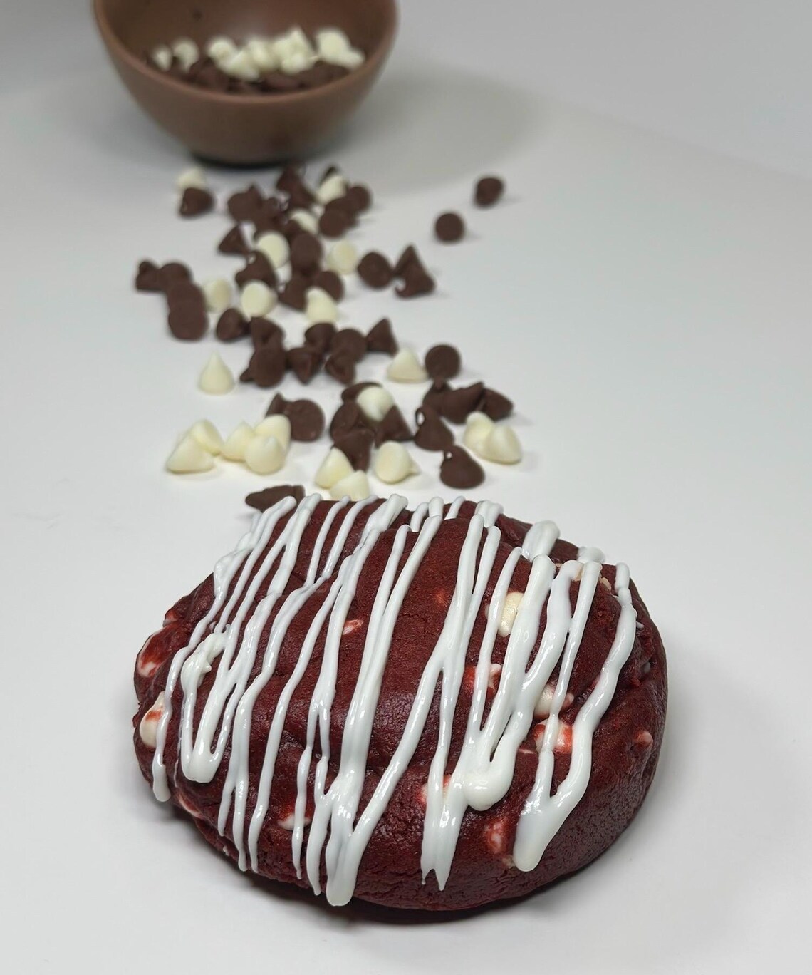 Red Velvet Cream Fantasy NY Style Cookie - Etsy