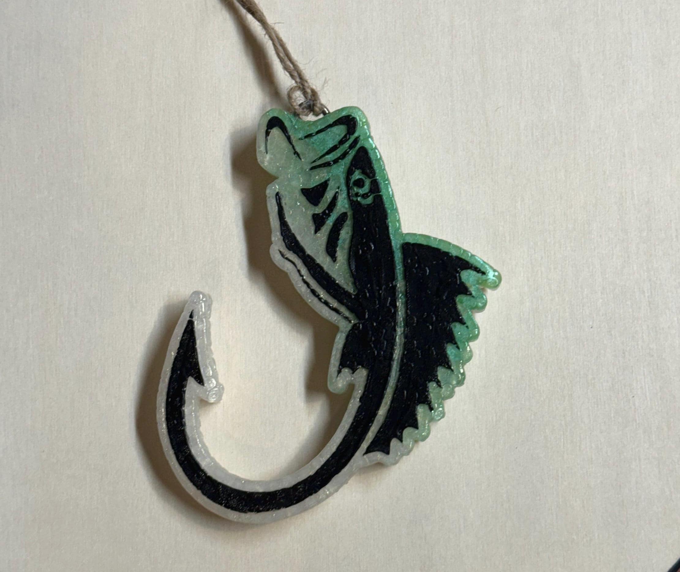 Bass Fish Car Freshie, Aroma Bead Air Freshener - Etsy