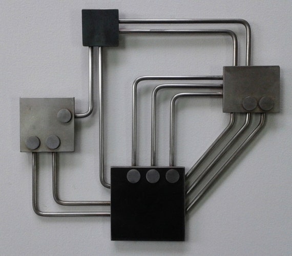 Electric Panel Modern Series3 Metal Wall Art Handmade | Etsy