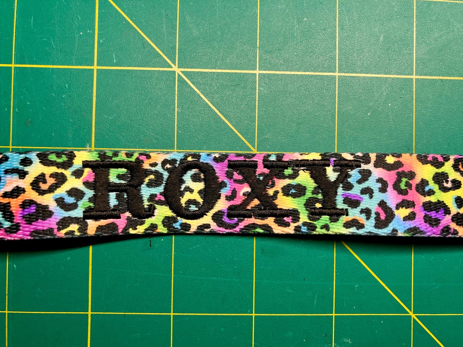Rainbow Leopard Print Pattered Horse Halter, Personalized Embroidered ...