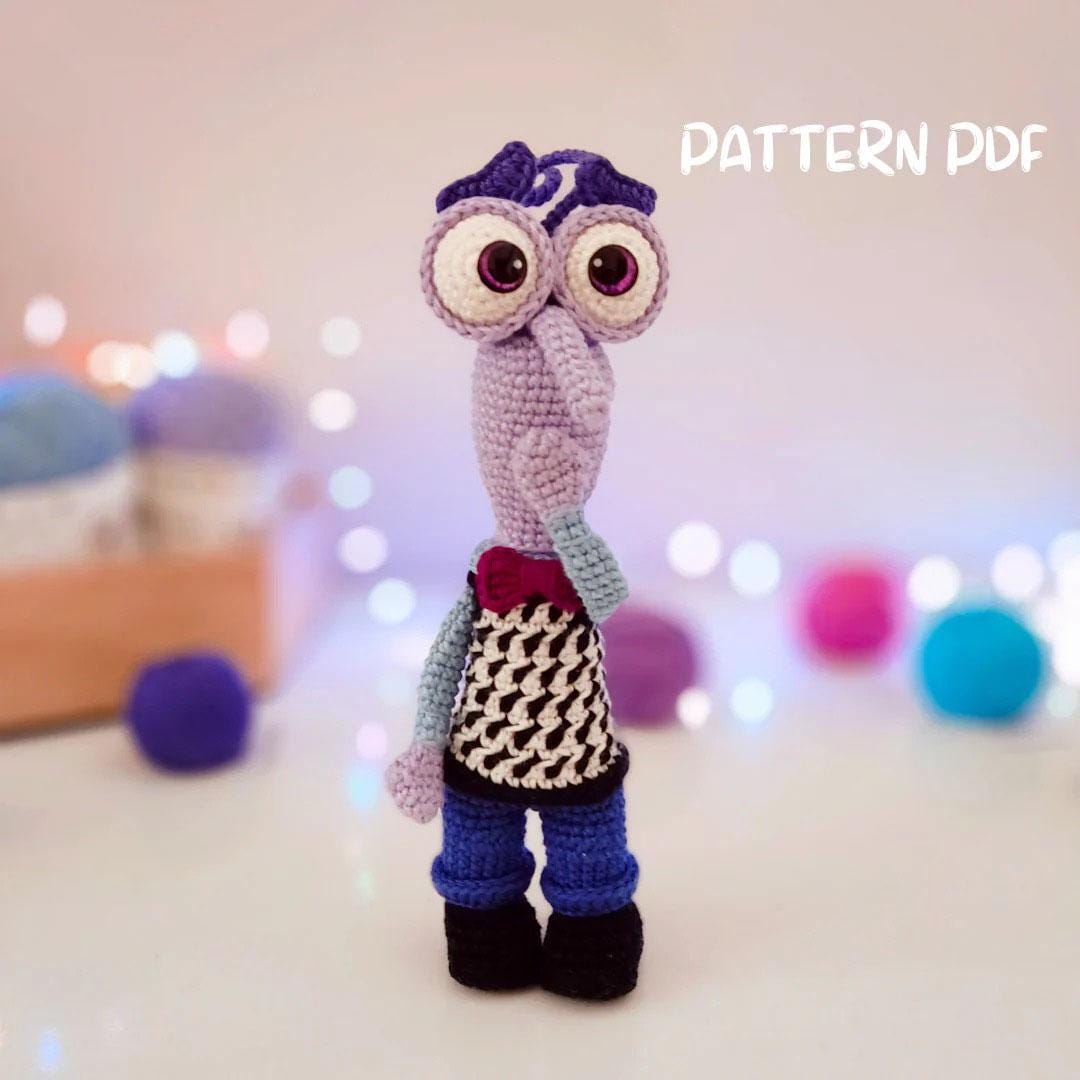 Fear PDF PATTERN Crochet Amigurumi Fear , English Pdf Crochet Fear ...