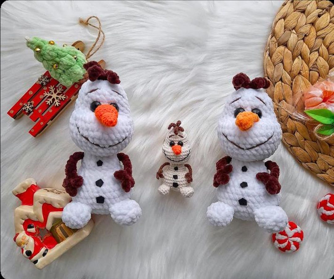 Olaf Inspired Snowman Crochet Pattern | Amigurumi Plush (ENG PDF) - Etsy
