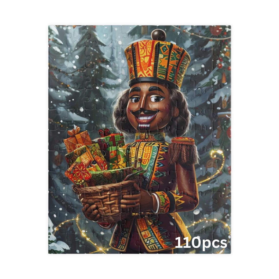 Afrocentric Nutcracker Puzzle - Black Nutcracker Christmas Jigsaw ...