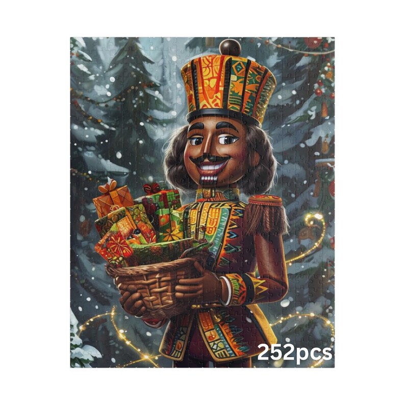 Afrocentric Nutcracker Puzzle Black Nutcracker Christmas Jigsaw Puzzle ...