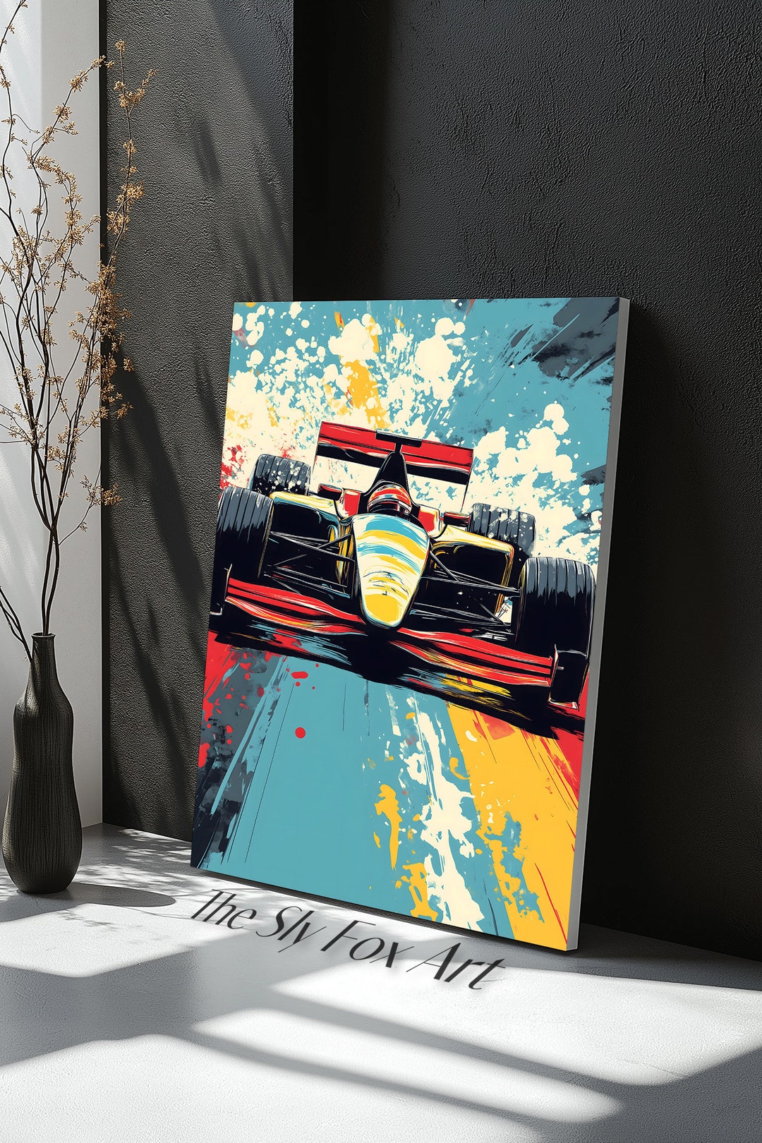 Formula Car Wall Art | PRINTABLE Digital Art | Sportscar Racing | Pop ...