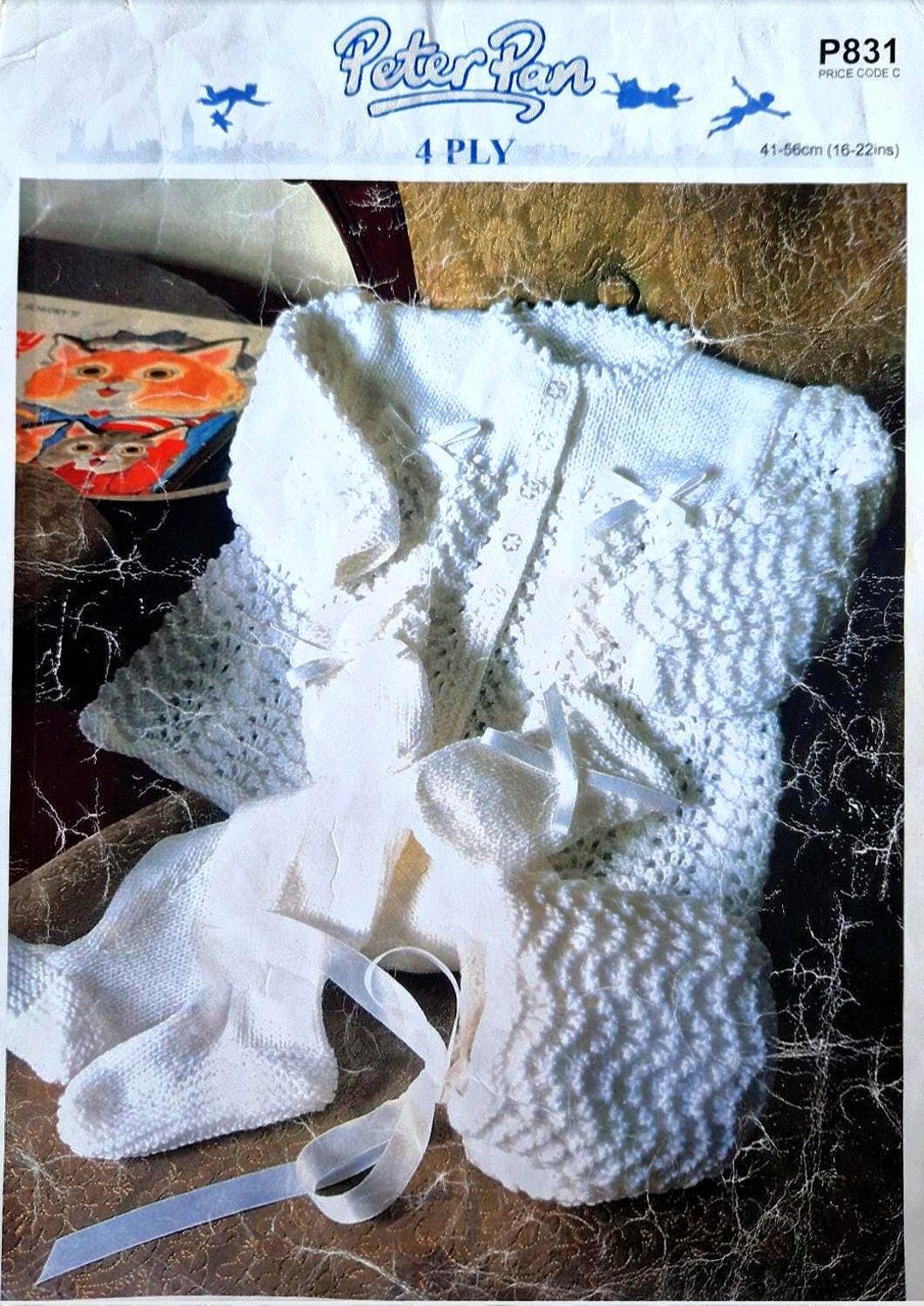 Infant Vintage Pram Set Knitting Pattern in PDF Format for Digital ...