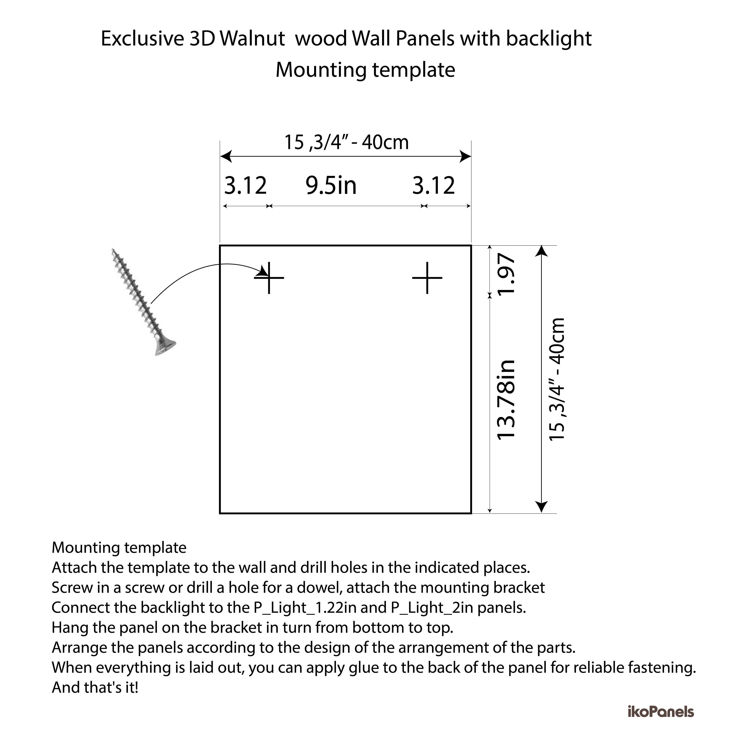 Exclusive 3D Walnut Wood Wall Panels With Backlight – Wood Paneling ...