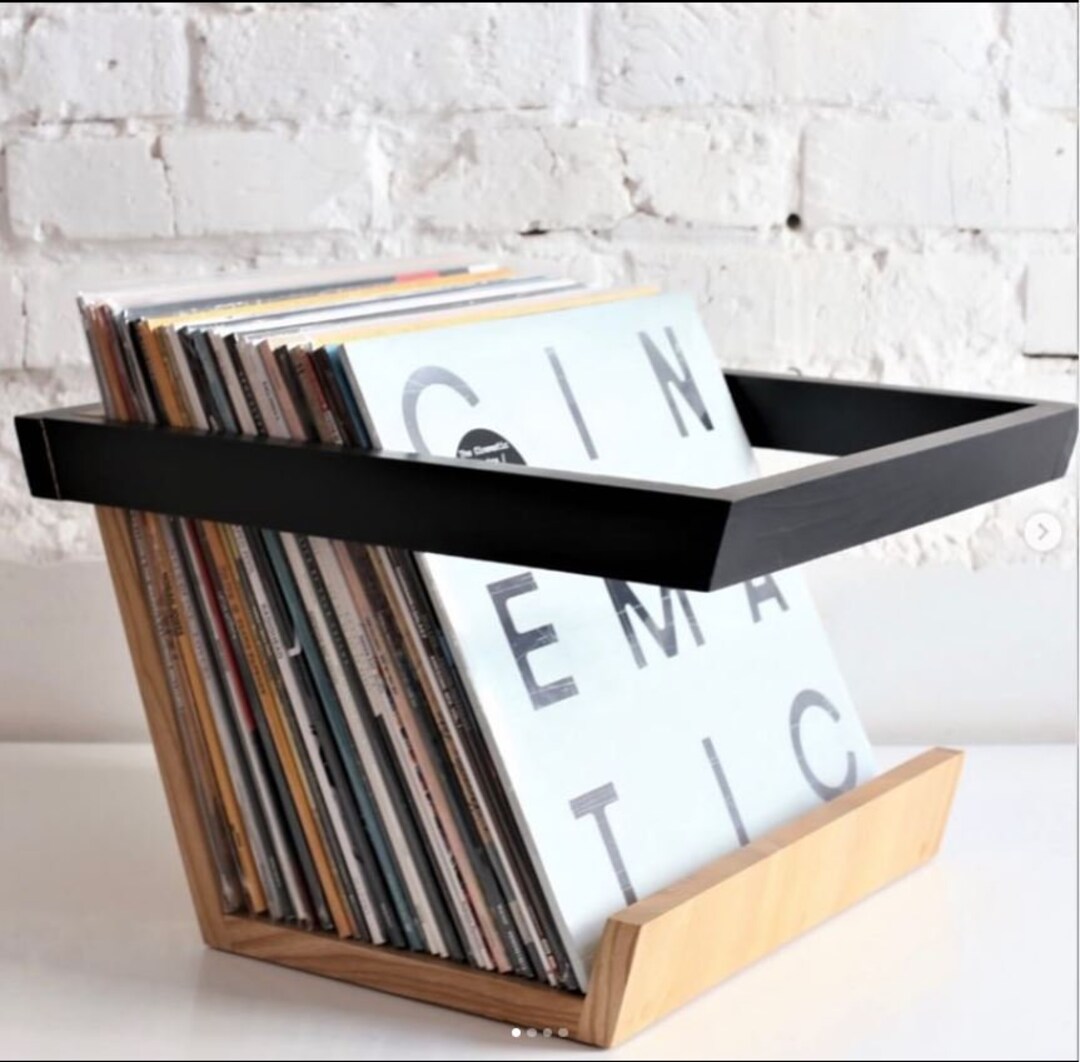 Vinyl Record Table Storage, Wood Vinyl Records Storage - Etsy