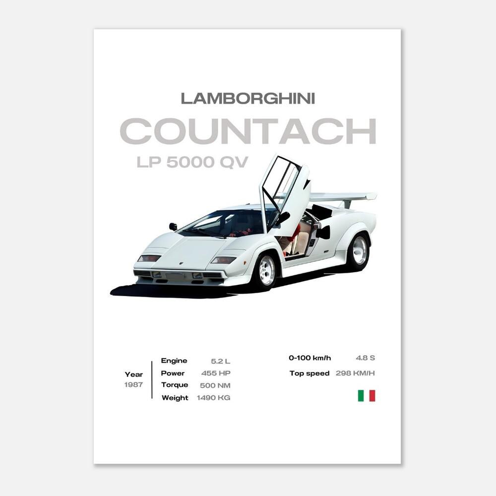Lamborghini Countach Poster - Etsy