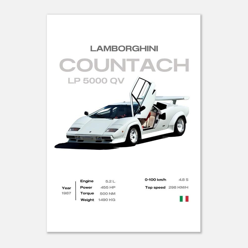 Lamborghini Countach Poster - Etsy