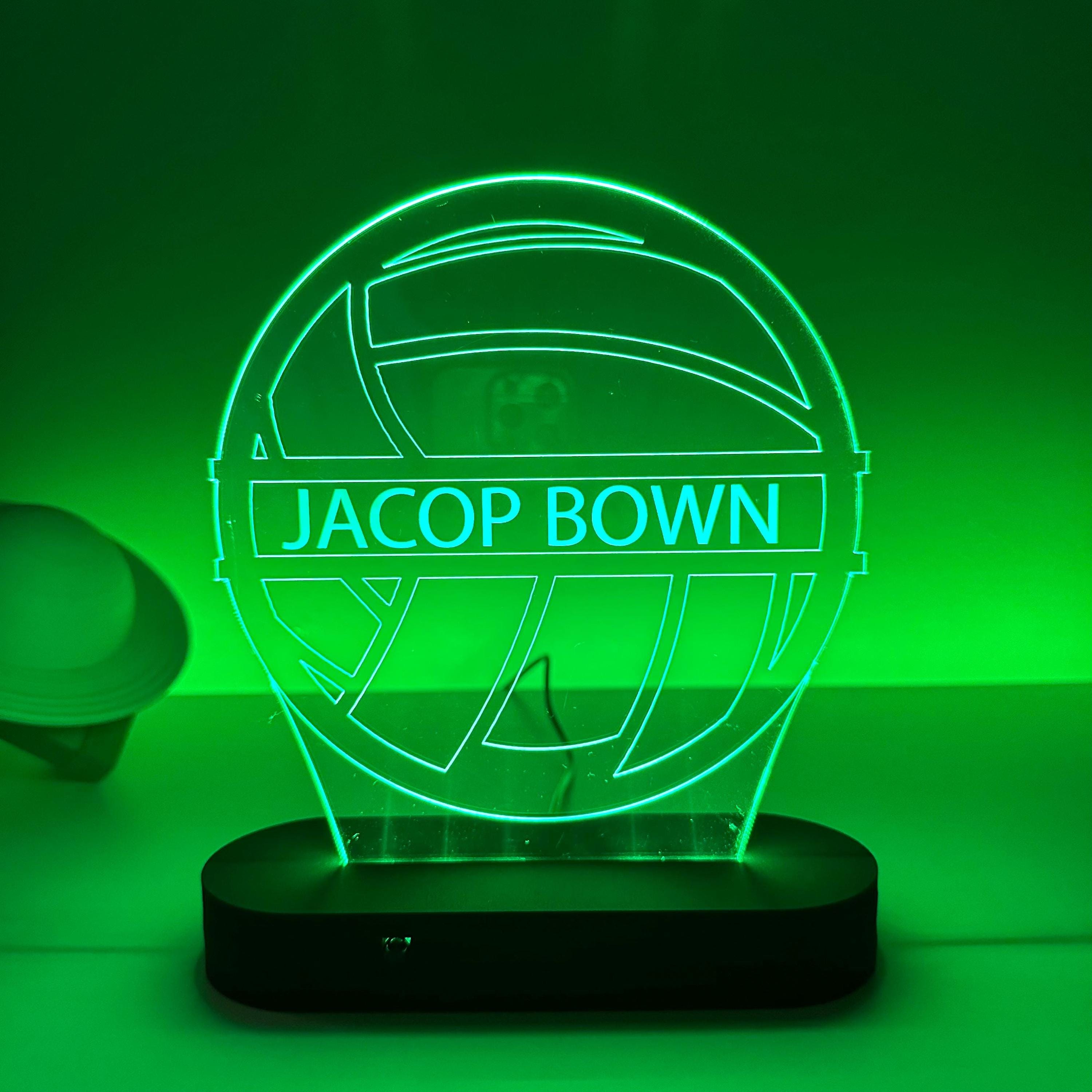 Personalized Volleyball Player Night Light, Volleyball 3D Desk Lamp ...